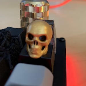 Skull Backlit LED Keycaps Handmade Resin Custom Artisan - Etsy