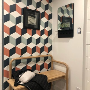 Watercolor Leaves Wall Pattern Kit FLORAL WALL STENCILS | Etsy