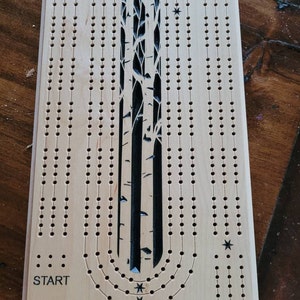 Extra Large Cribbage Board With Large Metal Pegs | Etsy