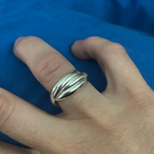 Three Band Rolling Ring // Triple Band Rolling Ring // 925 Sterling ...