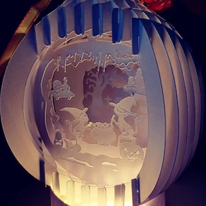 Paper Cut Lamp Nativity of Jesus Paper Cutting Template - Etsy Canada