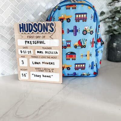 Backpack Name Tag Acrylic Keychain Retro Name Keychain Personalized ...