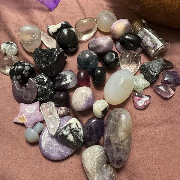 Full Moon Crystal Confetti Mystery Scoop Crystal Dip - Etsy