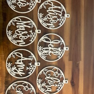 Custom CHRISTMAS Tree Baubles Christmas Tree Decor | Etsy