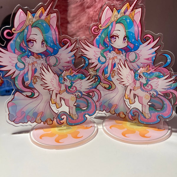 Princess Celestia - 4" Double-sided Acrylic Standee - Etsy