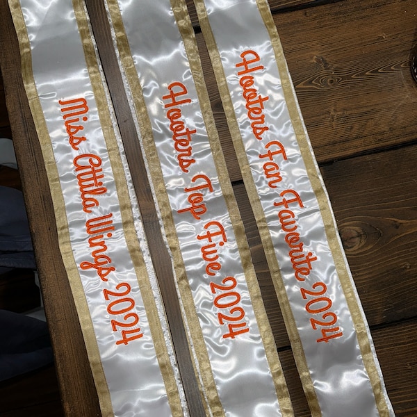 Custom Boarder Lace Sash Birthday Party Lace Sash Personalized Lace ...