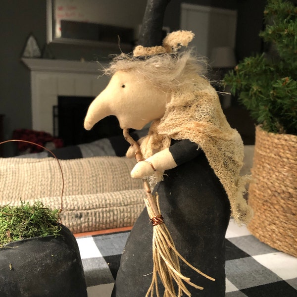 Primitive Witch Pattern/primitive Halloween/halloween Doll/primitive ...