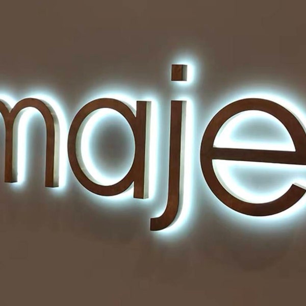 Custom Metal Words - Stainless Steel Sign-custom Sign- Custom Logo ...