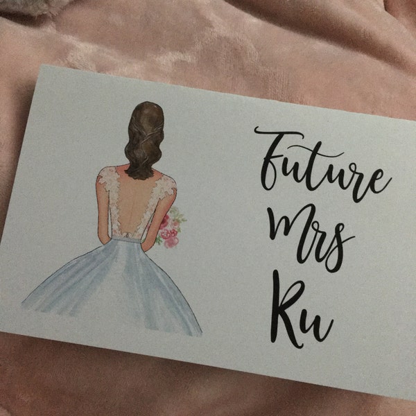 CUSTOMIZABLE Future Mrs Custom Greeting Card Bride to Be Card ...