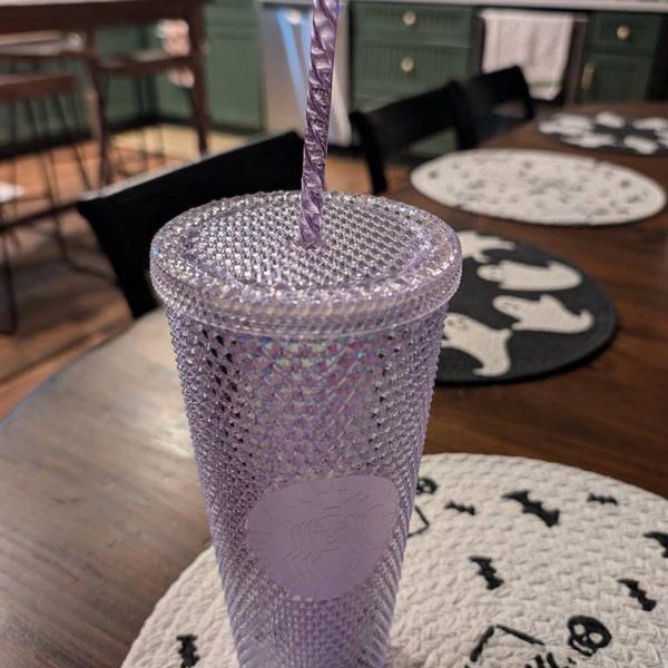 12 40oz Replacement Reusable Straw Rose Light Pink Shiny Crystal Sb ...