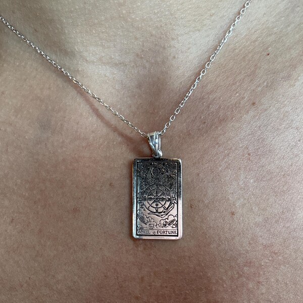 The Fool Tarot Necklace – Sterling Silver New Beginnings Pendant, Leap ...