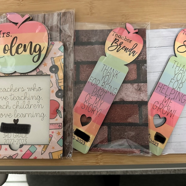 Teacher Bookmark, Teacher Appreciation Gift, Christmas Teacher Gift ...