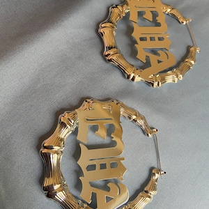 Monogram Name Necklace Custom Monogram Necklace Minimalist | Etsy