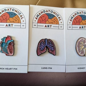 Lung Pin Enamel Pin Anatomy Medical - Etsy