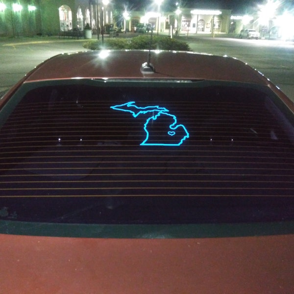 Michigan Car Decal, State of Michigan Car Decal, Pure Michigan, State ...