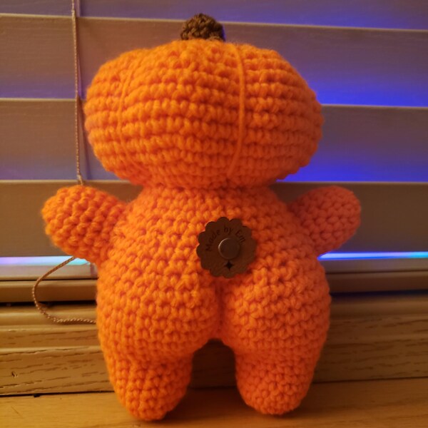 Cheeky Pumpkin Head With Booty Crochet Pattern PDF - Etsy