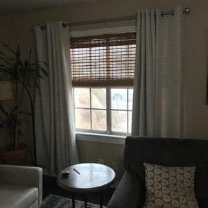 MOOD Cordless Bamboo Roman Shades Natural Wood Collection - Etsy