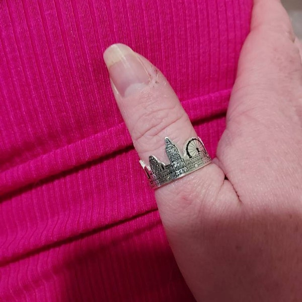 Custom City Ring • Cityscape Ring • Travel Ring • Skyline Ring ...