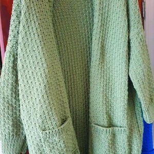 Dotty Cardigan Knit Pattern - Etsy