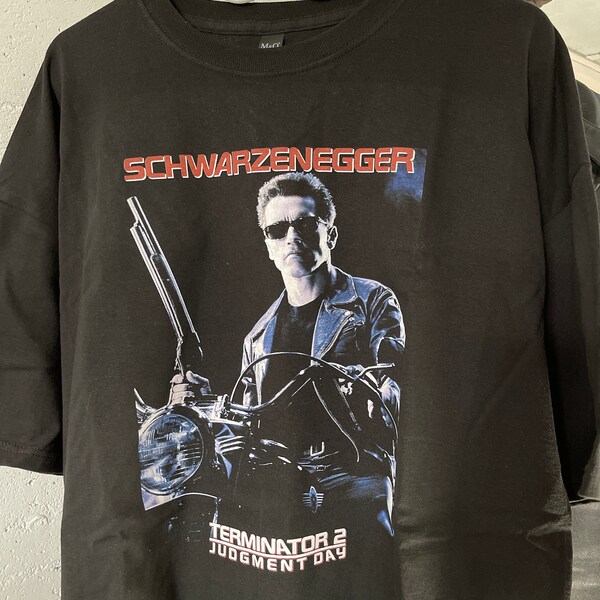 Terminator 2 Schwarzenegger 90's Retro Movie T Shirt - Etsy