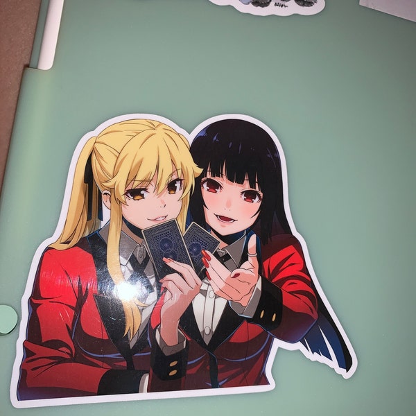 Yumeko and Mary Vinyl Sticker Love, Kakegurui Anime Stickers Laptop ...