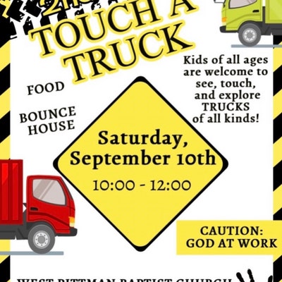 Editable Touch a Truck Flyer Fest Template, Template for a Touch a ...