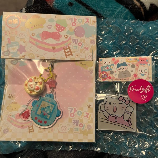 Labubu Popmart Double Sided Acrylic Phone Charm Keychain Bagcharm - Etsy