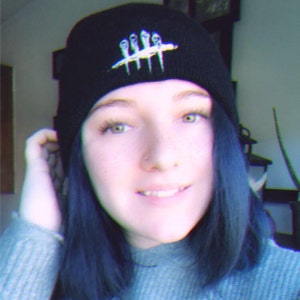 Pastel Goth Drippy Eyeball Embroidered Beanie - Etsy