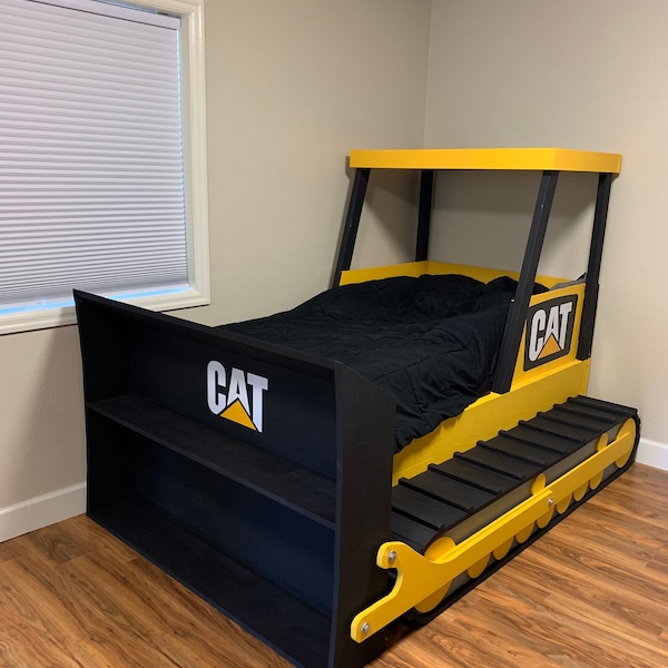 Twin Size Bulldozer Bed PLANS (plans Only), Create a Construction ...