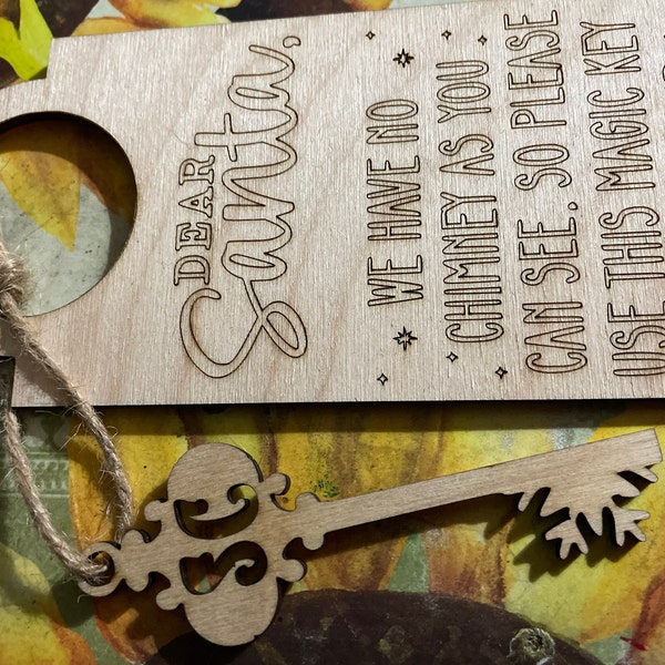 Santas Magic Key Svg, Santa Ornament Svg Laser, Christmas Key Ornament ...