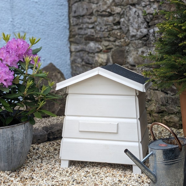 Garden Storage Box, Parcel Box, Rustic, Bee Hive Style, Decorative ...
