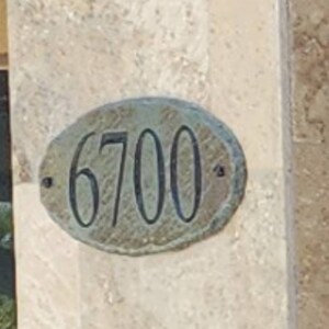 ADDRESS SIGN carved Stone House Number / Marker Plaque / - Etsy