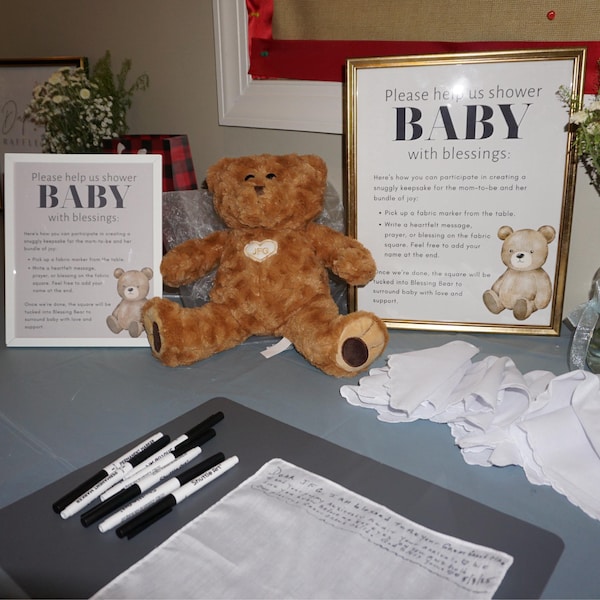 Cocoa Personalized Teddy Bear - Blessing Bear - Teddy Bear Baby Shower ...