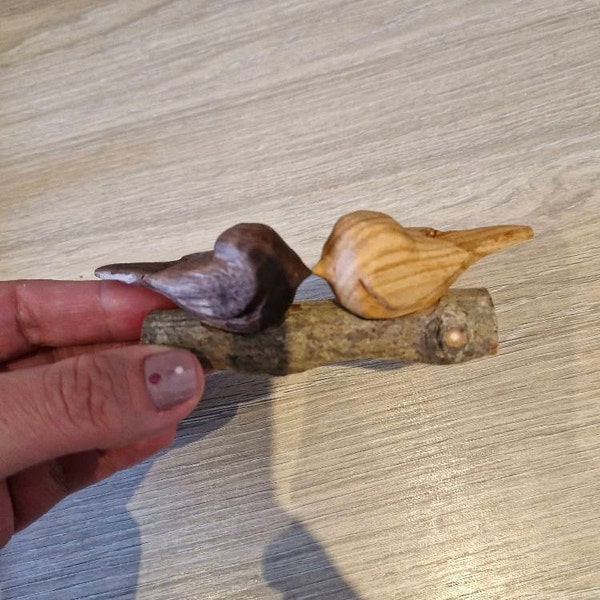 Nesting Bird in A Spoon Handmade Carved Whittled Wooden Birds Spoons ...