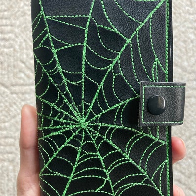 Batty Black Bat Vinyl Embroidery Inhaler Cover Inhaler Case Halloween ...