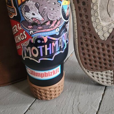 White Shimmer Waffle Silicone Tumbler Boot - Etsy