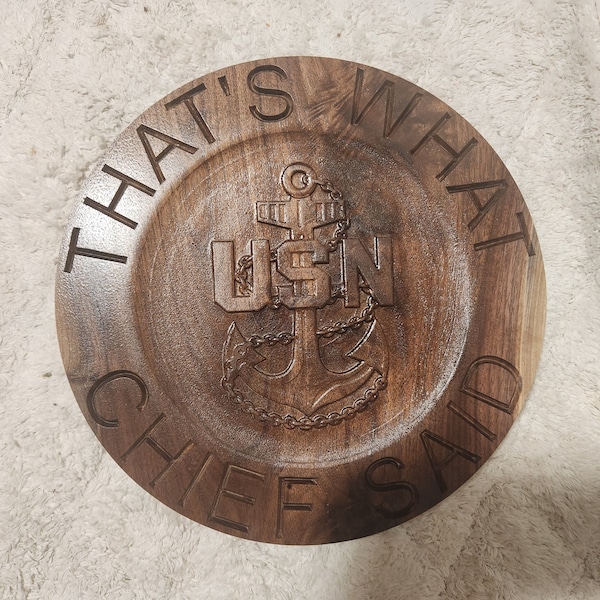 Custom US Navy Chief Plaque: Engraved Retirement Gift - Etsy