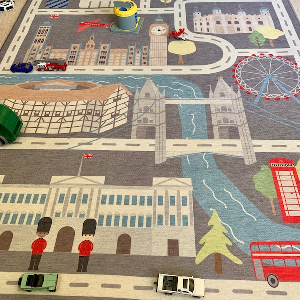 Round Paris Rug, Play Rug, Personalized Rug, French Rug, Classroom Rug ...