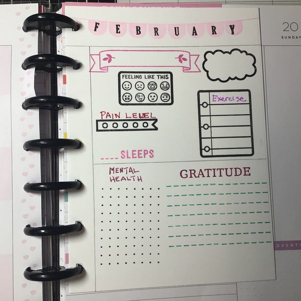 Planner Stamps, Planner Label Stamps, Planner Half Box, Full Box ...