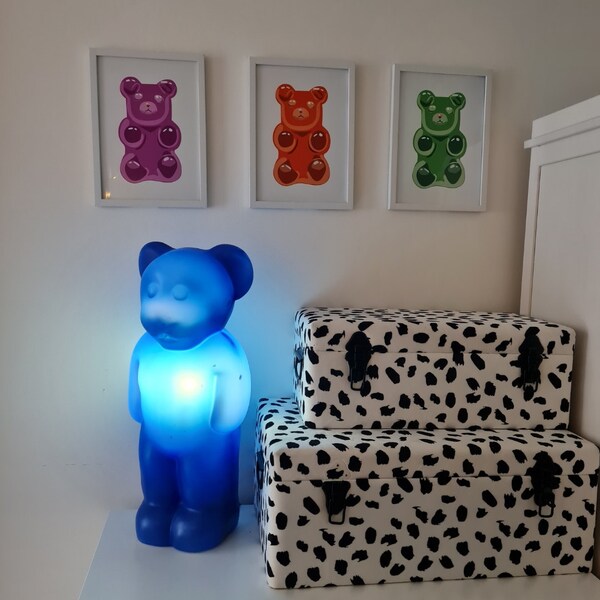 Gummy Bear Wall Art (unframed), Gummy Bear Poster, Modern Art, Pastel ...