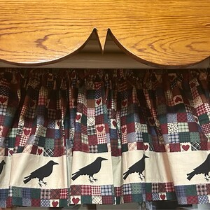 Red and White 2 Buffalo Check Homespun Valances Tiers - Etsy