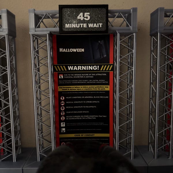 Haunted House Entrance Portal & Wait Time Sign Inspired by HHN ...