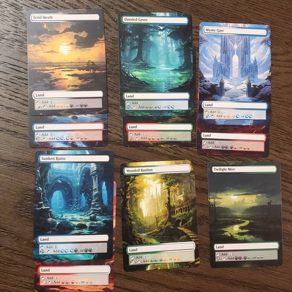 Vampire Art MTG Basic Land Pack - 18 Vampire Basic Lands for Commander - MTG Edgar Markov Proxy ...