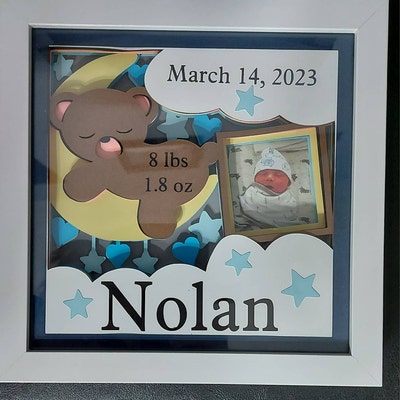 Baby Stats Shadow Box Svg, Baby Stats Svg, Baby Svg, Shadow Box Svg - Etsy