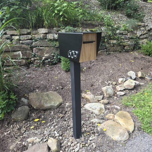 Post-mounted Mailbox - Custom Mailbox - Contemporary - Modern Design ...