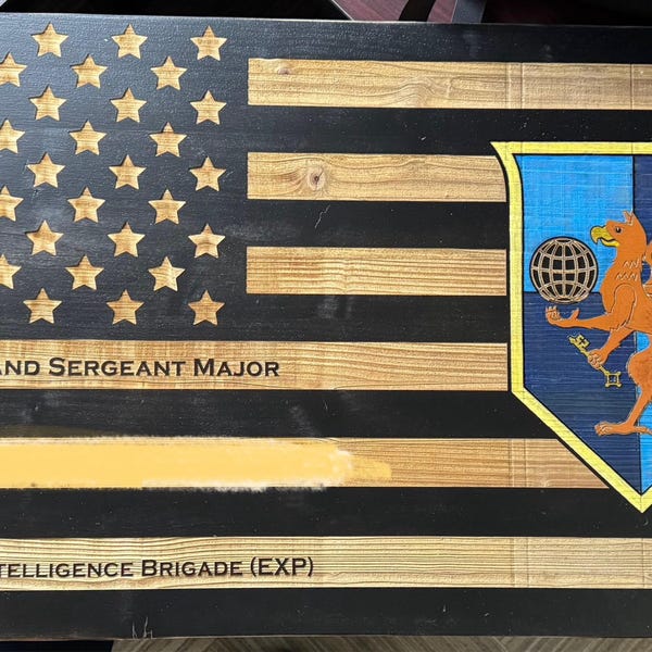 Logo Centered Plaque -engraved Military Plaque - Retirement Gift - ETS ...
