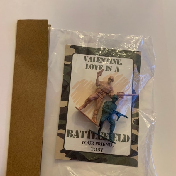 Kids Army Valentine Cards, Army Valentines Day Cards, Add Army Men ...