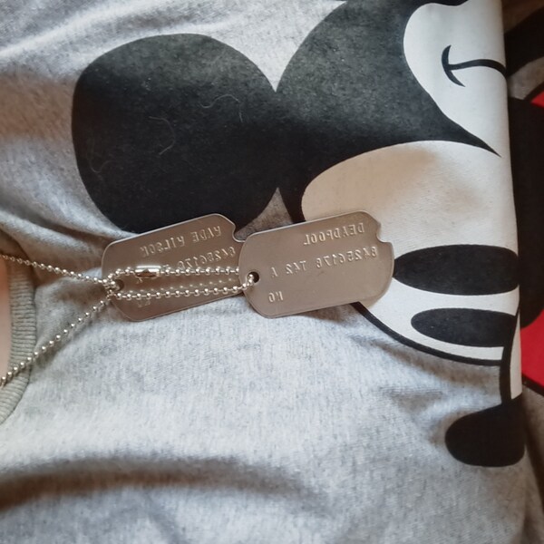 Wade Wilson Deadpool Military Dog Tags - Screen Accurate - Etsy