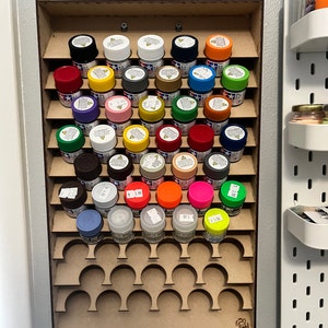 Wall Mounted Hobby Paint Storage Rack Vertical - Etsy