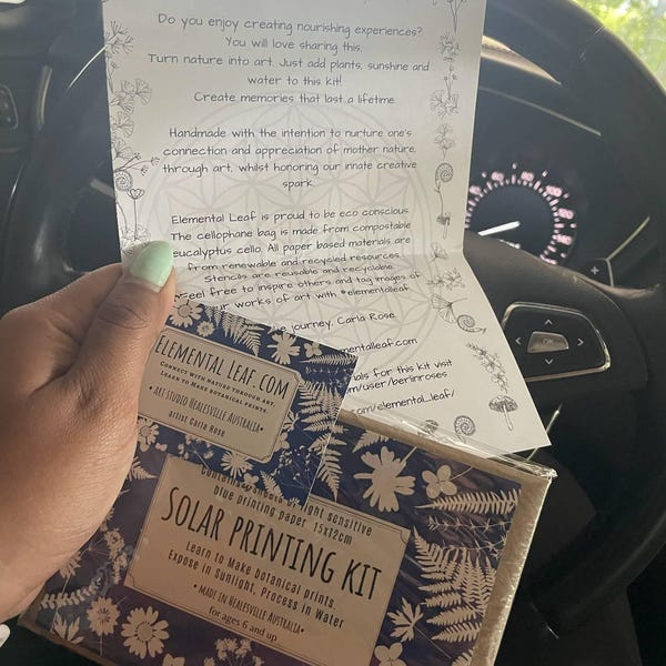 DIY Solar Printing Kit , Craft Kit , Cyanotype , Kit , Solar Printing ...